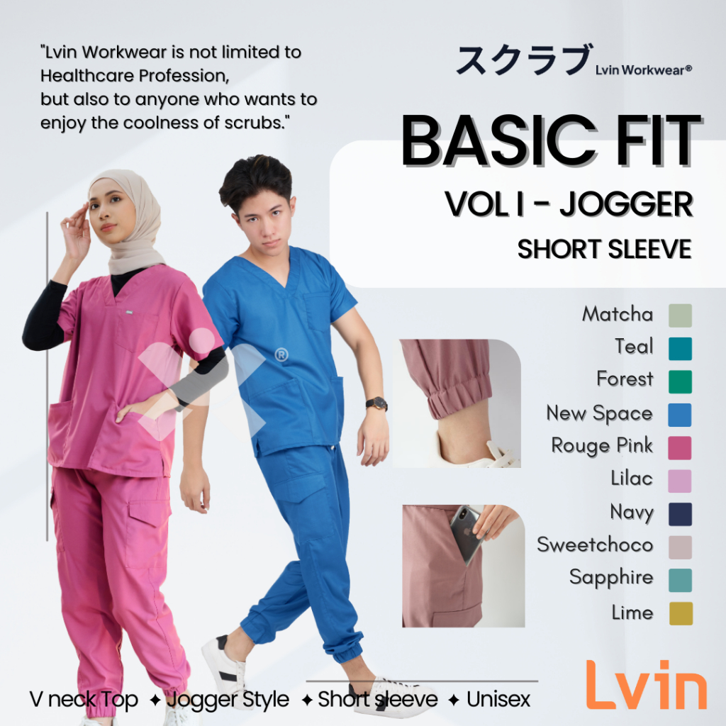 Jual [ Lvin ] Vol I - BAJU SCRUB MEDICAL SCRUB SUIT DOCTOR'S SCRUB FOR ...