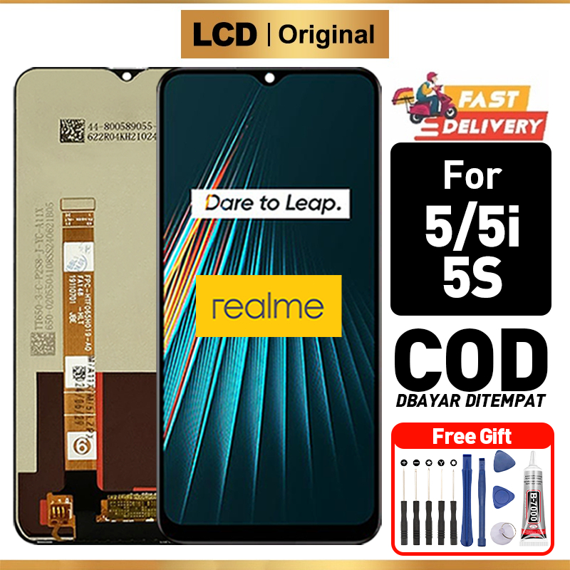 Jual LCD Realme 5 Realme 5i Realme 5S Original 100% LCD Touchscreen ...