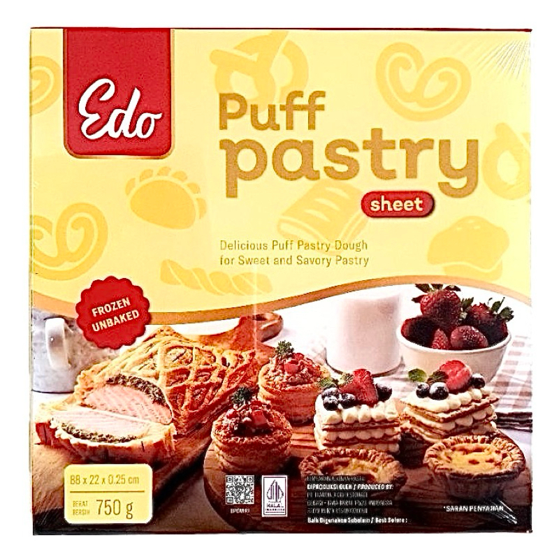 Jual Edo Puff Pastry Sheet 750g | Shopee Indonesia