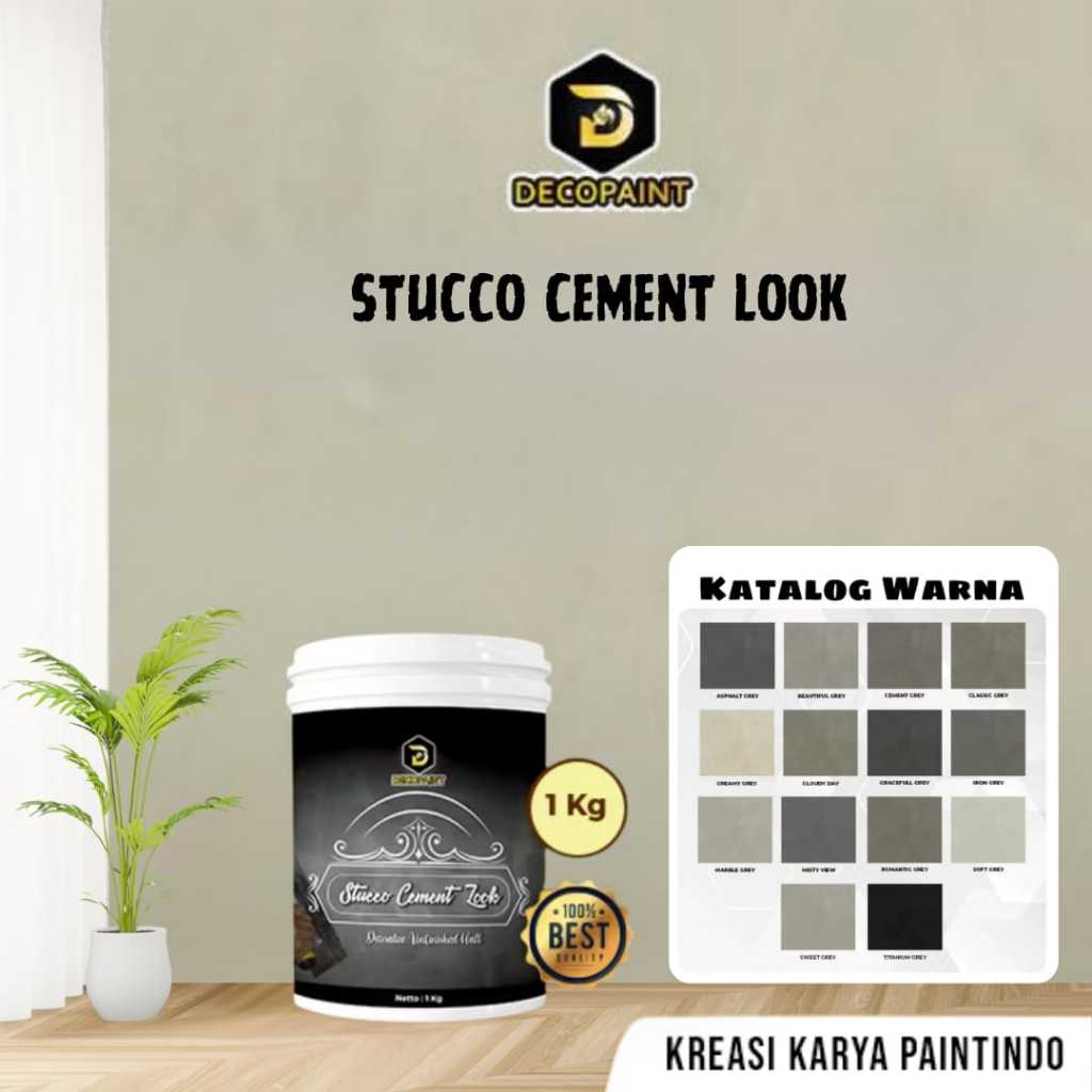 Jual 1Kg Stucco Cement Look | Cat Stucco Motif Semen Ekspos | Shopee ...