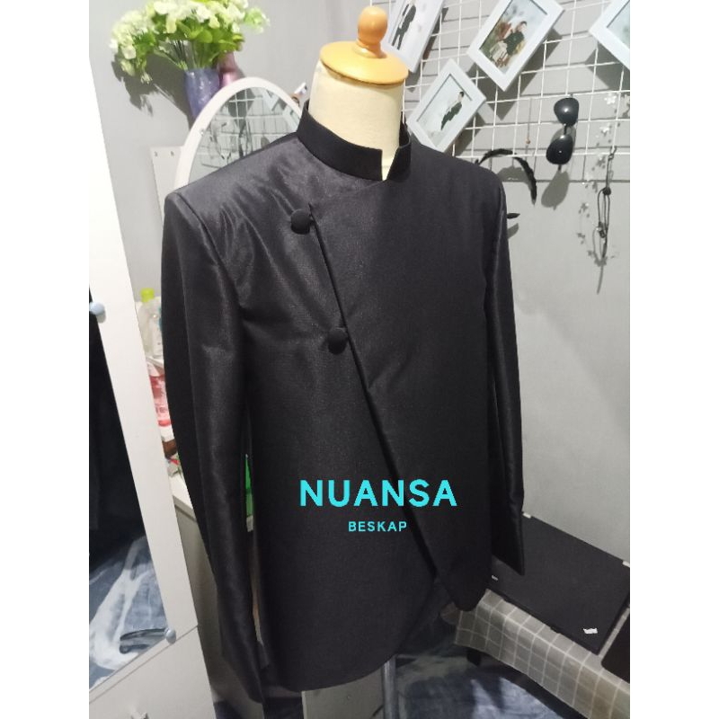 Jual Beskap jawa singkep / beskap solo bahan semi woll | Shopee Indonesia