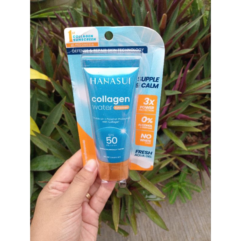 Jual HANASUI COLLAGEN WATER SUNSCREEN SPF 50PA +++ | Shopee Indonesia