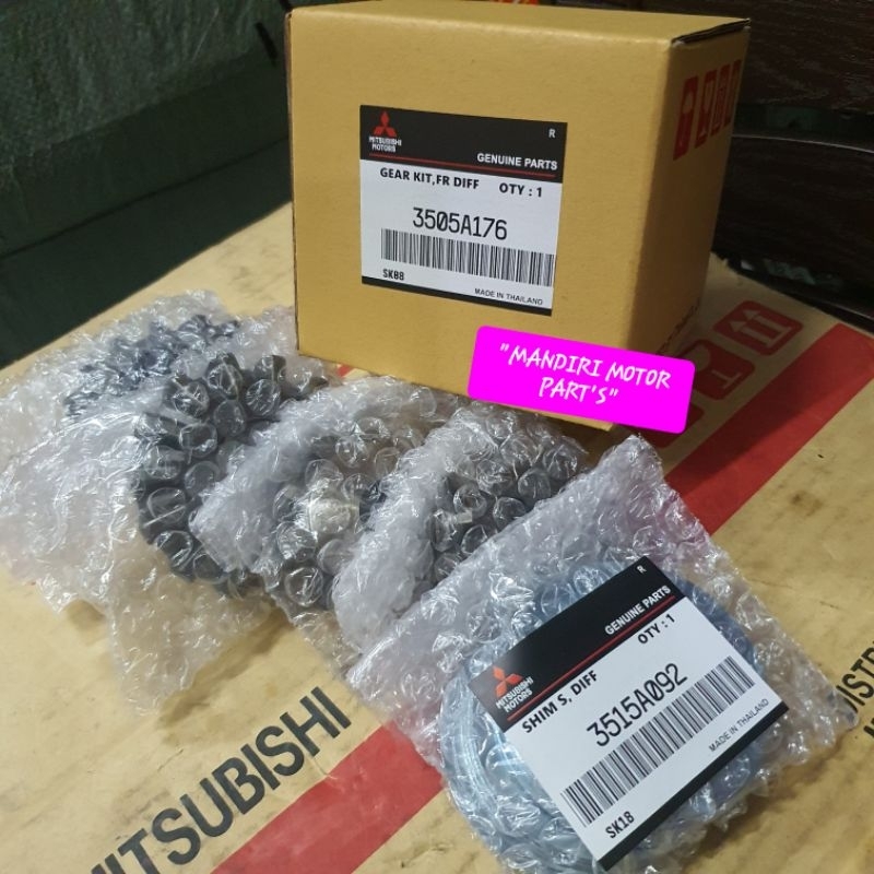 Jual GEAR KIT DIFF FRONT/GIGI BOLU SET DEPAN TRITON NEW HDX-L SC 4X4 M/T 2.5CC/3505A176 | Shopee ...
