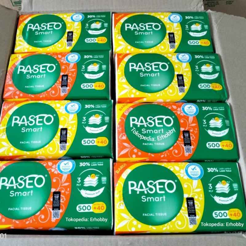 Jual PASEO SMART 540 HELAI // FACIAL TISSUE // TISU WAJAH | Shopee ...