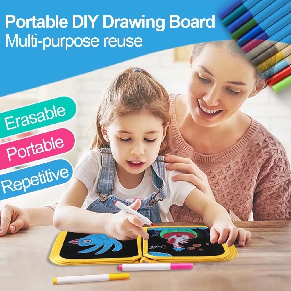 Jual Buku Gambar Portable Magic Book Black Book Portable / Buku Gambar ...