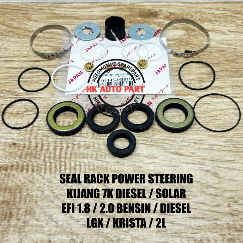 Jual SEAL RACK POWER STEERING KIT BAWAH KIJANG 7K EFI KAPSUL 2L KRISTA ...