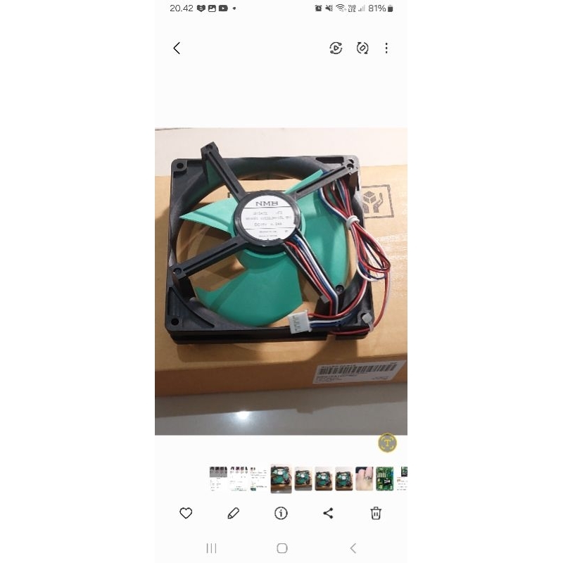 Jual KIPAS SHARP KULKAS INVERTER DC15V 4 KABEL ORIGINAL DAN BARU ...