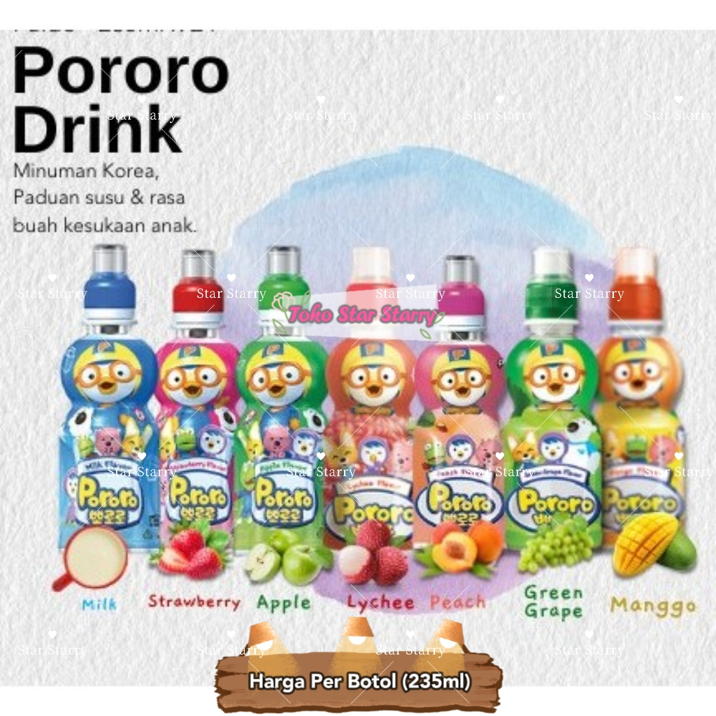 Jual [Per Botol] IMPORT Paldo Pororo Yoghurt Minuman Yoghurt Rasa Buah 235ml Import Korea all ...