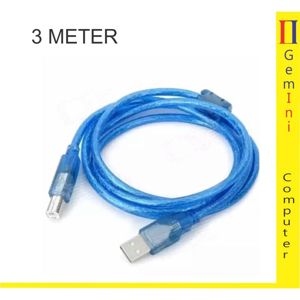 Jual Kabel Printer USB 3 Meter / 3Meter / 3M USB PRINTER | Shopee Indonesia