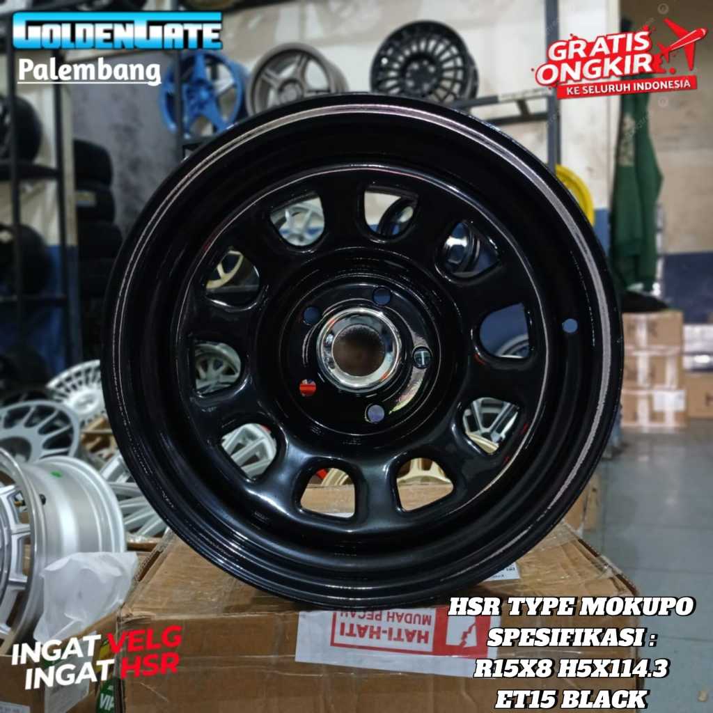 Jual Velg racing r15 hsr type mokupo untuk innova terios ertiga xpander ...