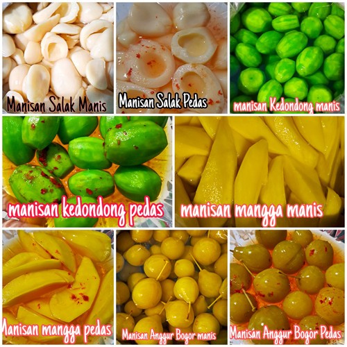 Jual MANISAN BUAH SEGAR / ASINAN BUAH SEGAR SALAK MANGGA PALA ANGGUR ...