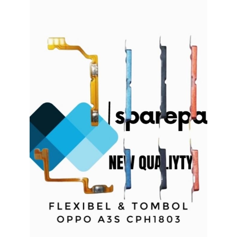 Jual Tombol Flexibel On Off Volume Oppo A3s Cph1803 Satu Set | Shopee Indonesia