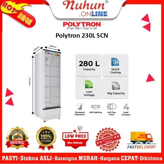 Jual [CIANJUR] Showcase Polytron 230L SCN | Shopee Indonesia