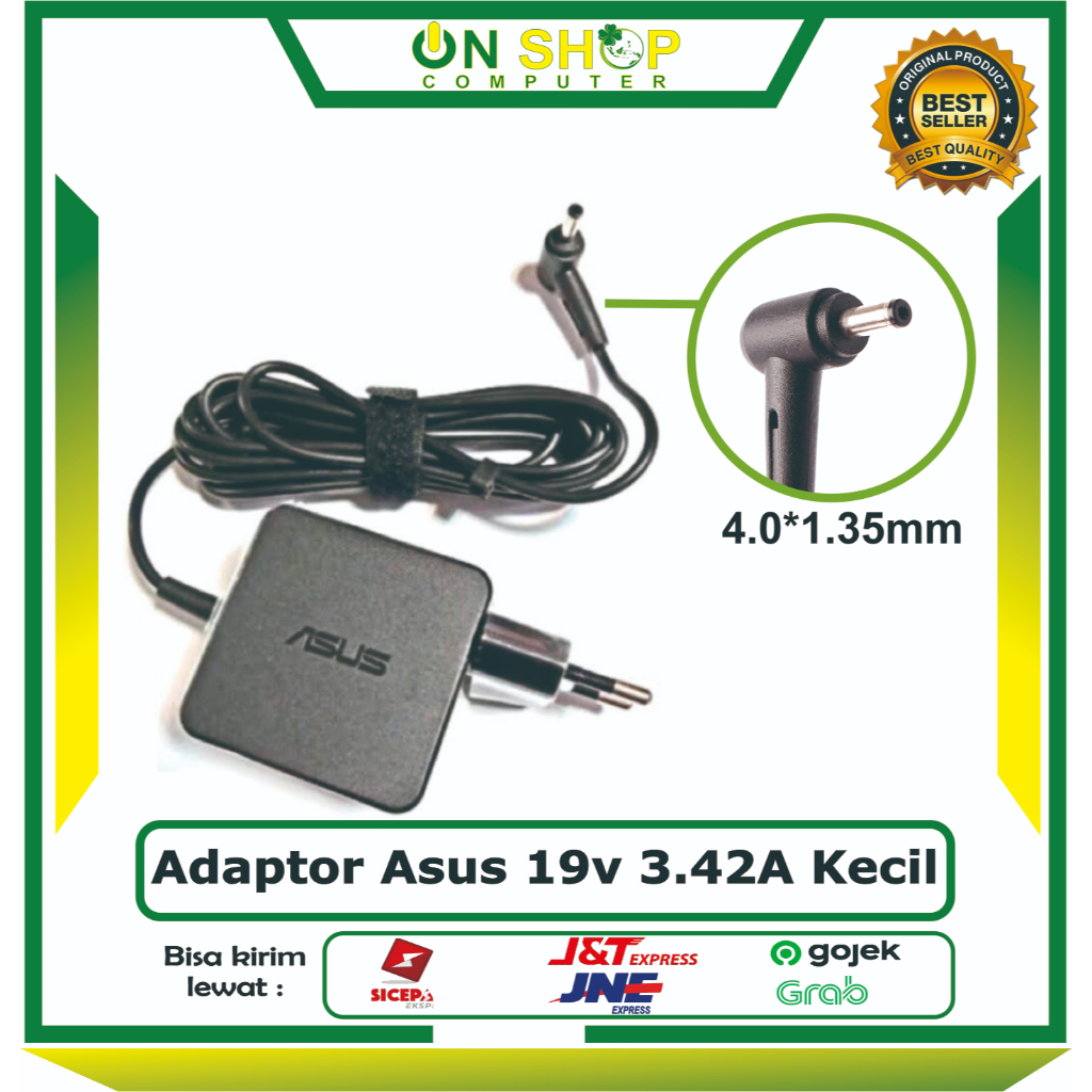 Jual Charger Laptop Asus VivoBook Original Small Plug Pin Bulat X200CA X453M X441 A442U A456U ...