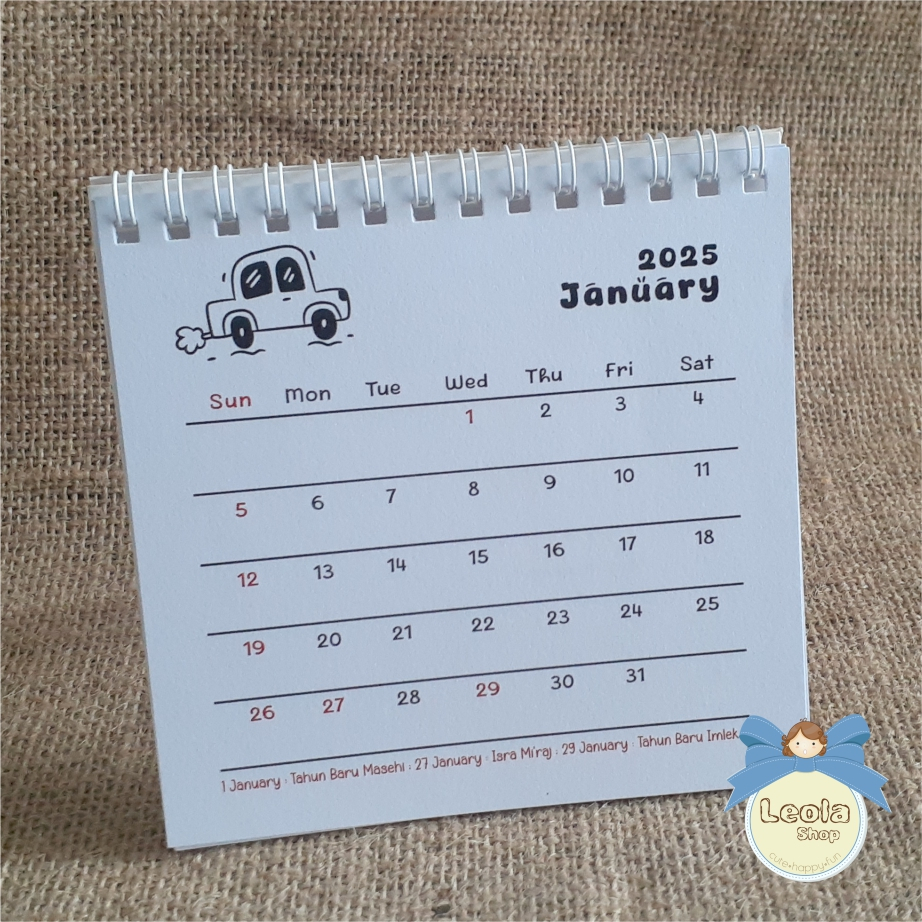 Jual Kalender Meja MINI 2025/Kalender MINI Aesthetic 2025/Kalender ...