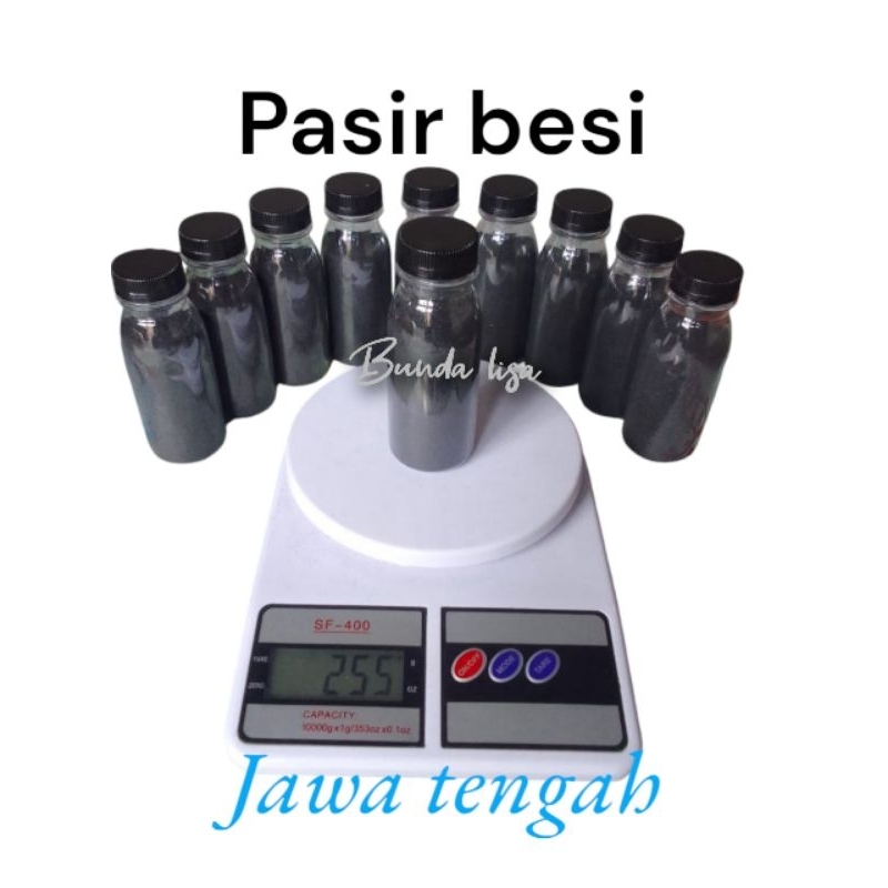 Jual 250 gram pasir besi, pasir hitam halus, pasir ajaib, pasir magnet ...