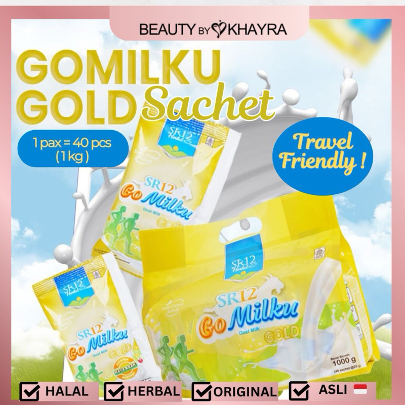 Jual GOMILKU GOLD SACHET 1.000 GRAM (isi 40 Sachet) | Susu kambing ...