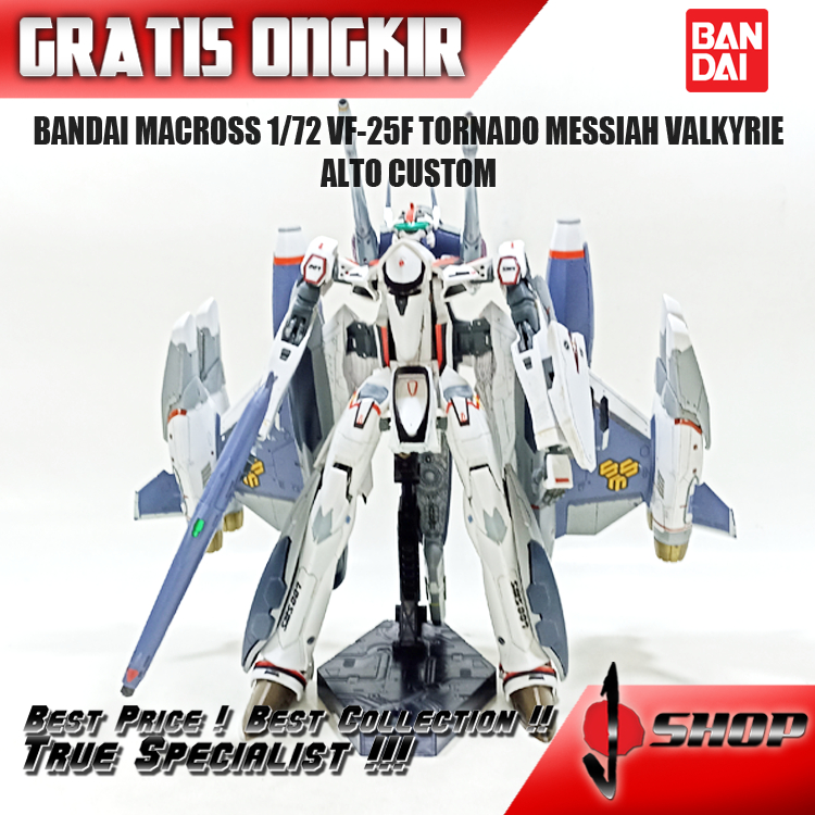 Jual BANDAI MACROSS 1/72 VF-25F TORNADO MESSIAH VALKYRIE ALTO CUSTOM MCRS18 | Shopee Indonesia