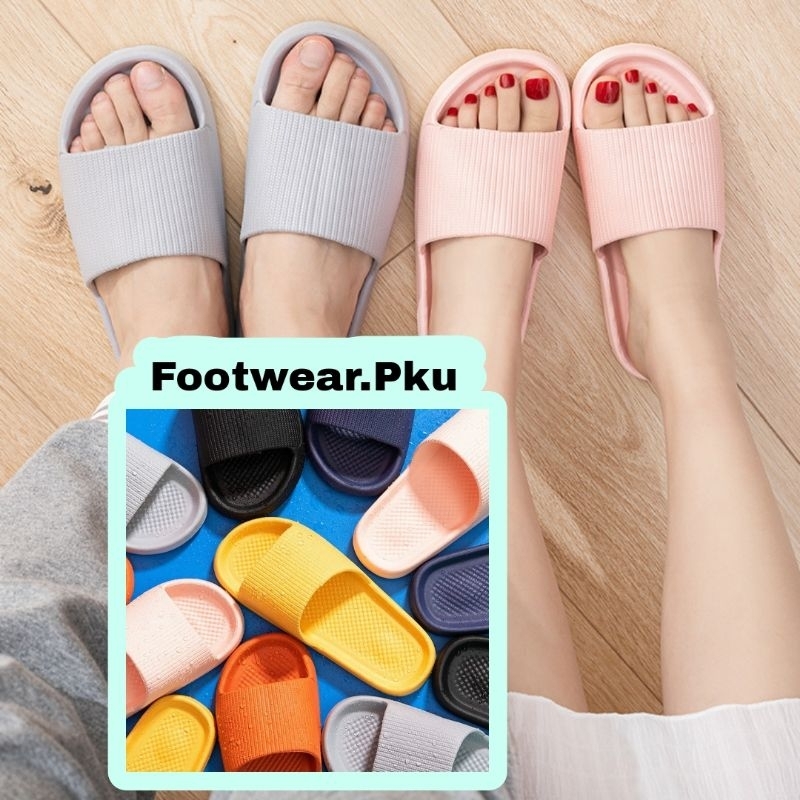 Jual sandal minisoo jelly karet, sandal rumah, sandal WC, sendal slop ...
