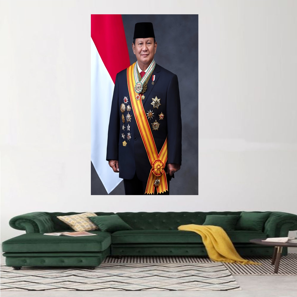 Jual POSTER CETAK HIASAN DINDING GAMBAR PRESIDEN RI JENDRAL TNI(Purn)H ...