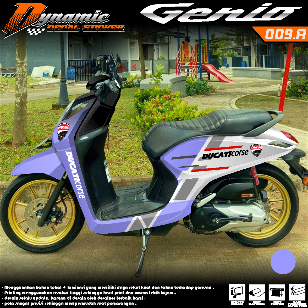 Jual (TERBARU) COD STICKER DECAL FULL BODY HONDA GENIO - KODE 009 ...