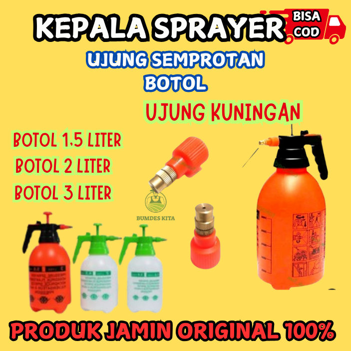 Jual Kepala Sprayer Botol 1.5 / 2 / 3 Liter Semprotan Burung Tanaman ...