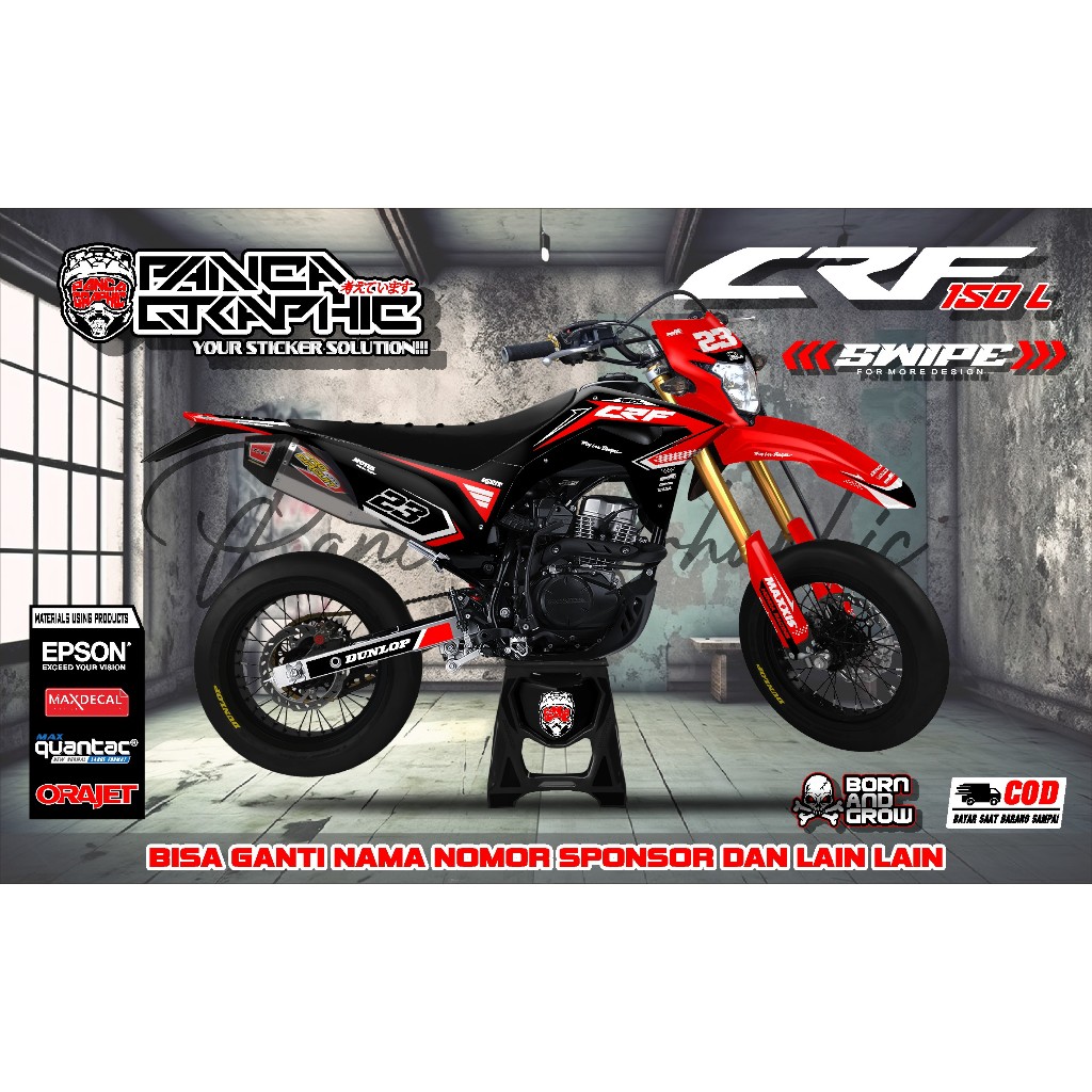 Jual DECAL CRF 150 / STIKER CRF /DECAL CRF / HOLOGRAM / FULL BODY BISA ...