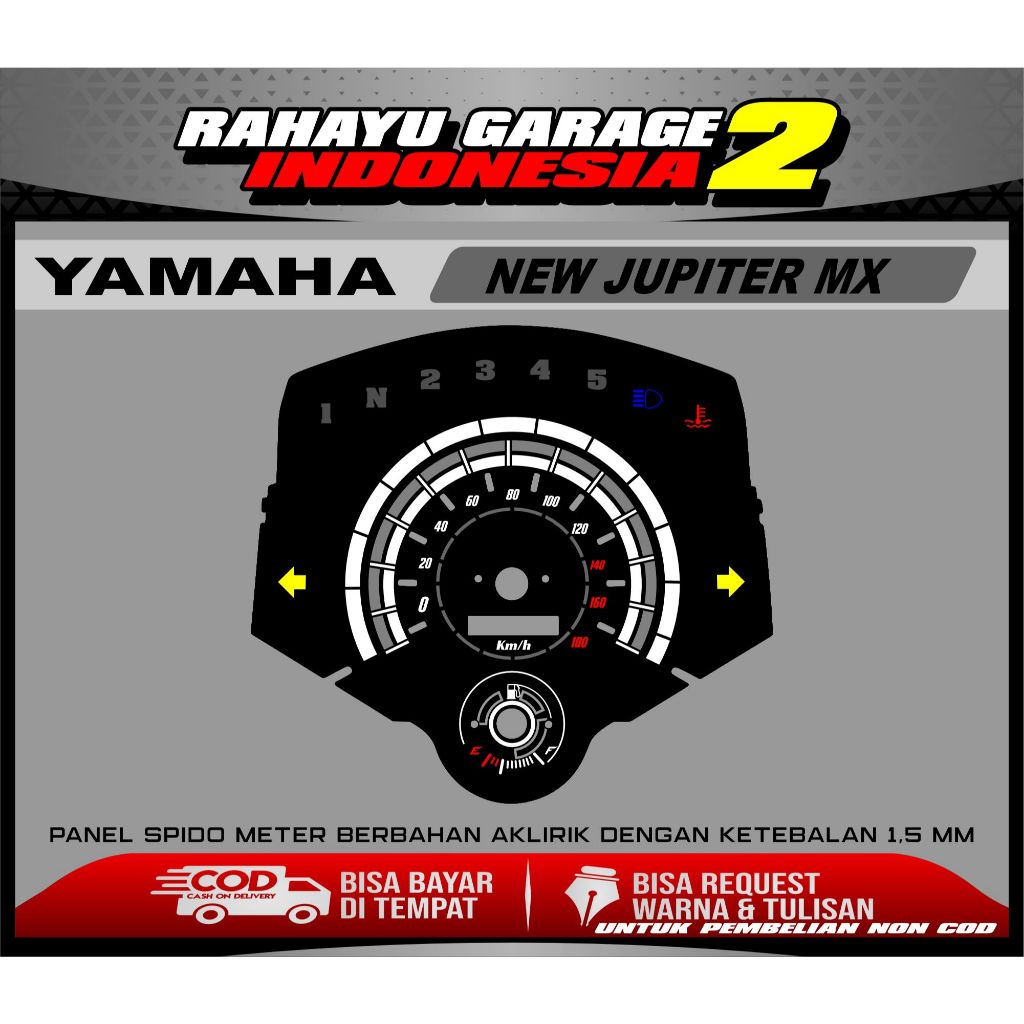 Jual PAPAN SPEEDOMETER CUSTOM YAMAHA NJMX | Shopee Indonesia