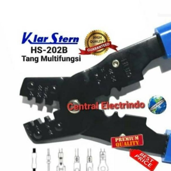Jual Serbu Hadiah Tang Multifungsi Press Skun dan Potong Kabel HS22B KlarStern | Shopee Indonesia