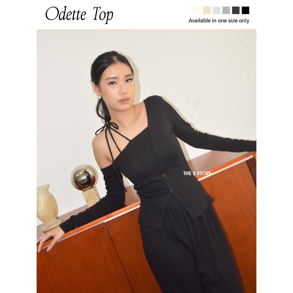 Jual ODETTE TOP | THEBSTORE | Atasan Rib Knit Off Shoulder Sabrina Top ...