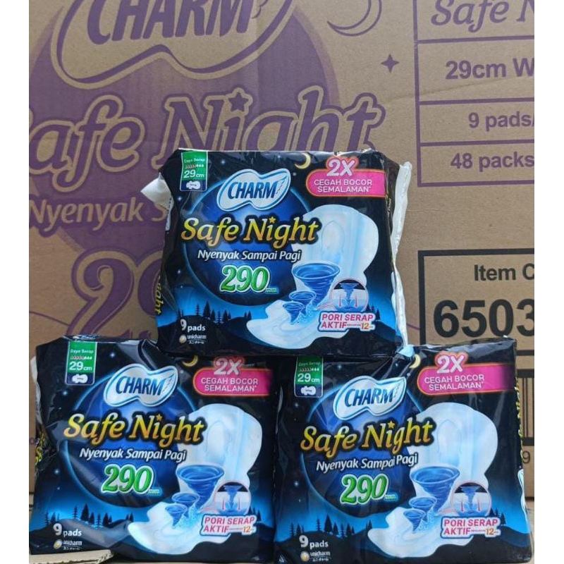 Jual CHARM SAFE NIGHT 29cm ISI 9Pad [ 4 bag ] Wing | Shopee Indonesia