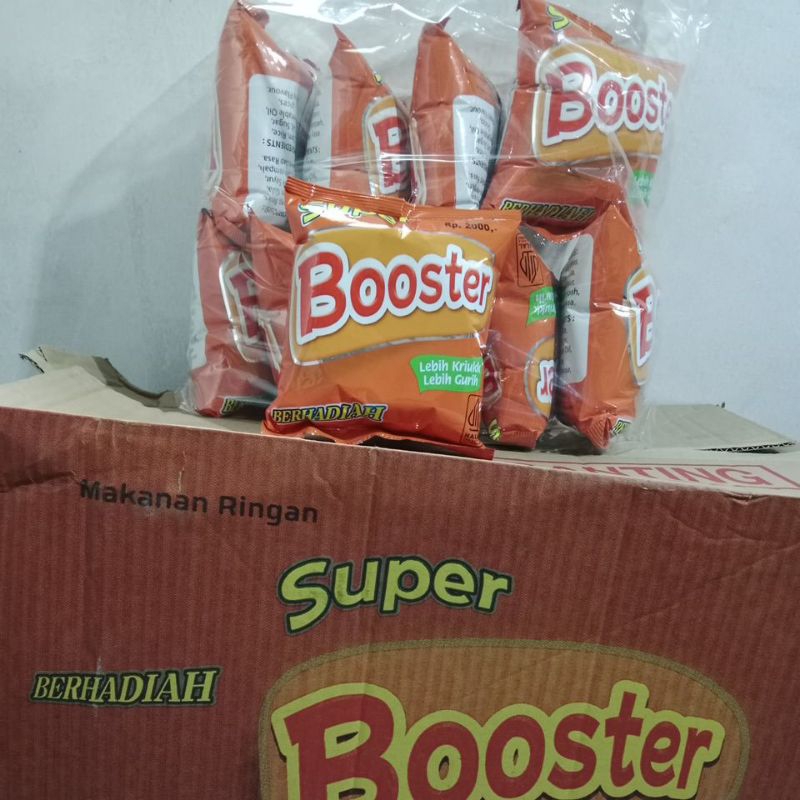 Jual BOOSTER Snack Viral Ciki Berhadiah 1 Pak Isi 10 Pcs Chiki SUPER ...