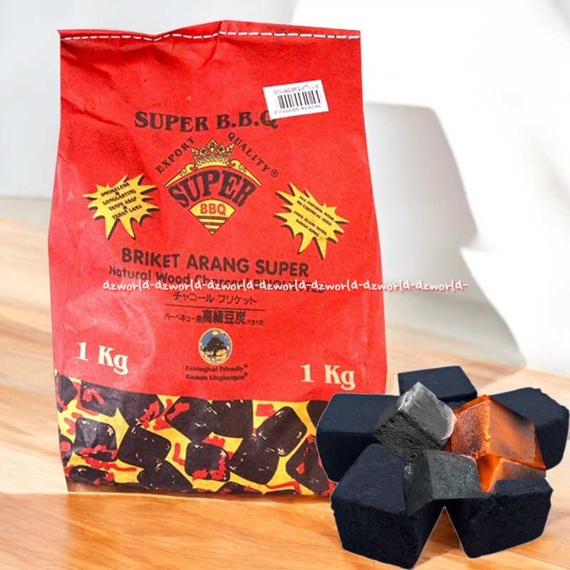 Jual Super BBQ 1kg Briket Arang Super Untuk Alat Panggang Barbeque ...