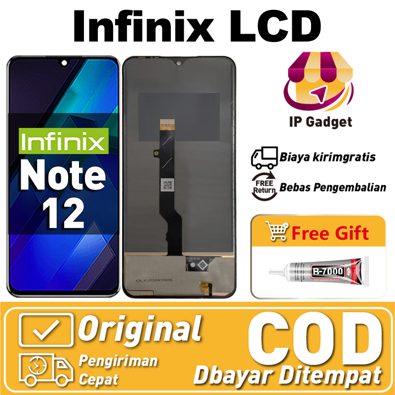 Jual LCD Infinix Note 12 Original fullset ori asli Layar hp touchscreen ...