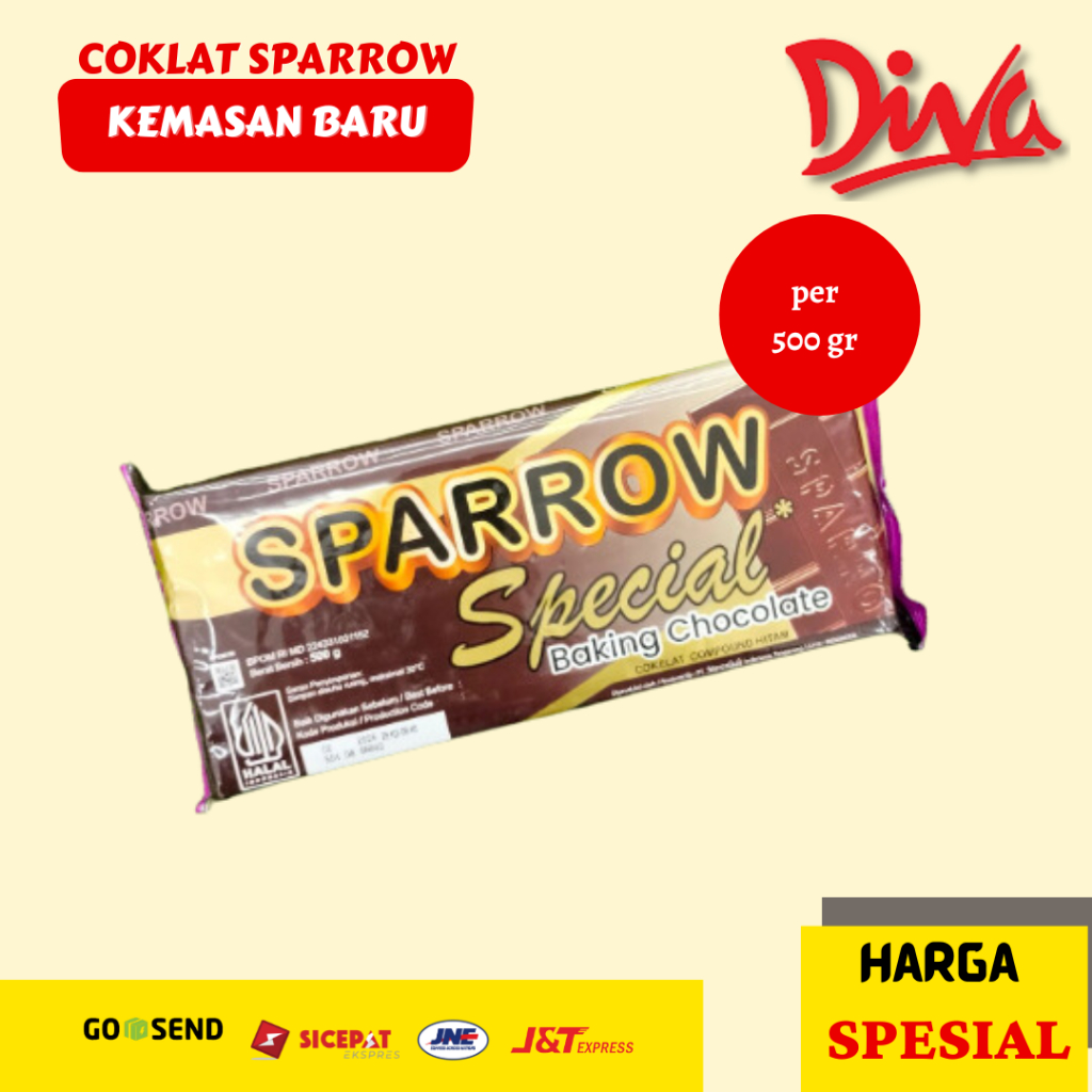 Jual [500gr] Baking Chocolate Sparrow Compound - Coklat Batang | Shopee ...