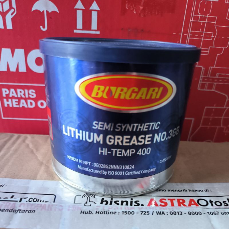 Jual BULGARI GREASE STEMPET GEMUK HI-TEMP 400 SEMI SYNTHETIC LITHIUM ...