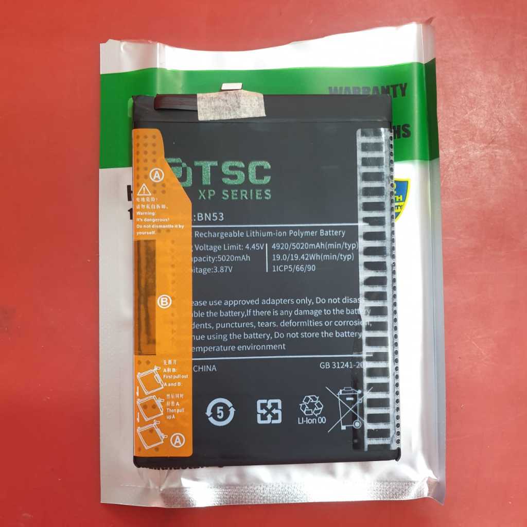 Jual BATERAI XIAOMI REDMI NOTE 9 PRO/REDMI NOTE 10 PRO/MI12T BN 53 ORI ...