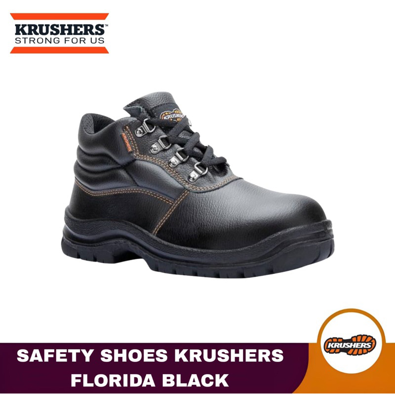 Jual Sepatu Safety Krushers Florida Black Original | Shopee Indonesia
