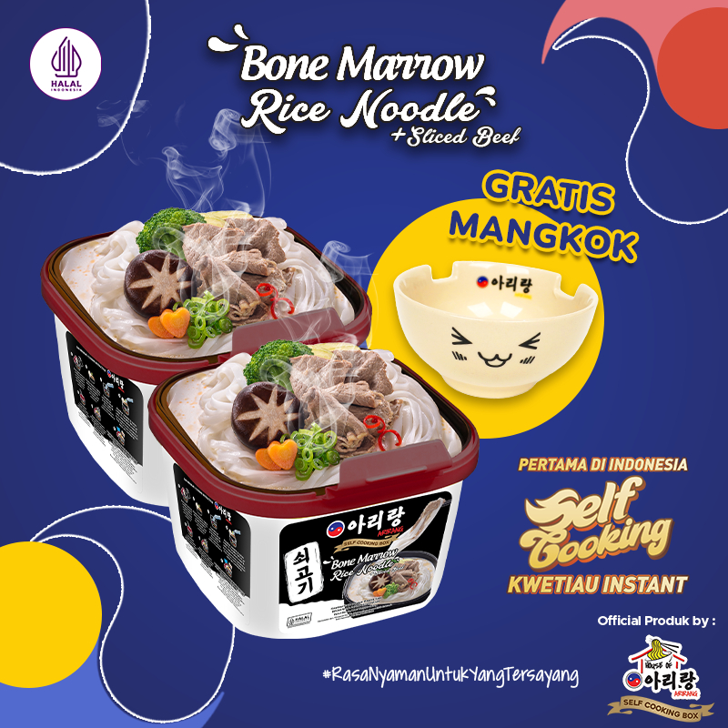 Jual 2 Pcs Arirang Self Cooking Box Bone Marrow + Sliced Beef 160g ...
