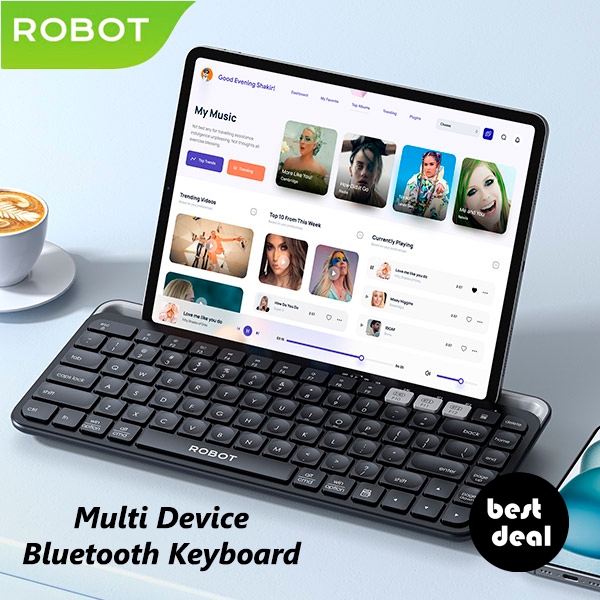 Jual Robot KB30 Bluetooth + Wireless USB 2.4G Keyboard Multi Device up ...