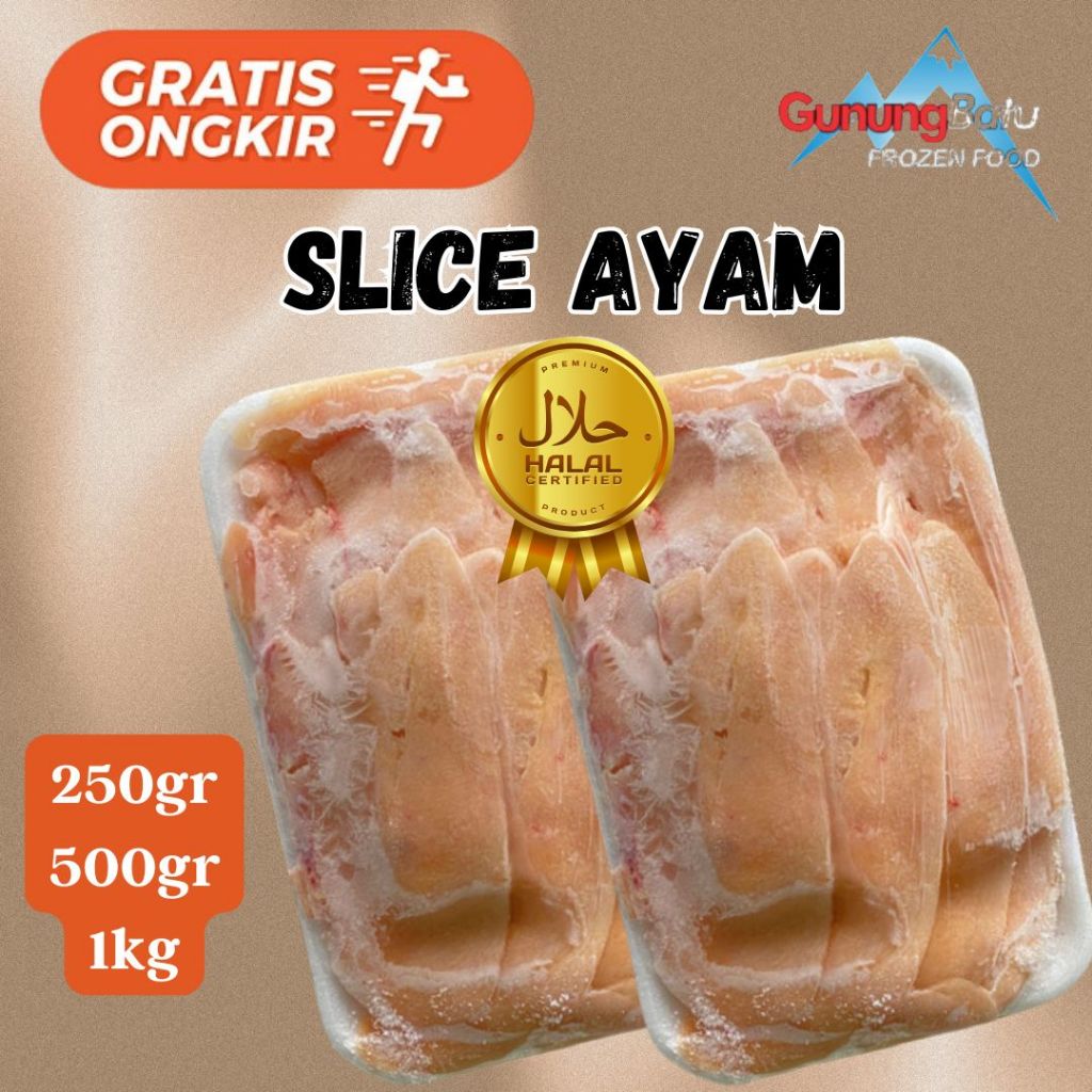 Jual DAGING SLICE AYAM | CHICKEN SLICE BAGIAN DADA 250GR-500GR HALAL ...