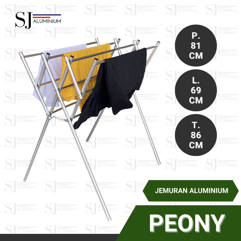 Jual Jemuran PEONY - Rak Handuk - Jemuran Pipa Aluminium - Jemuran ...