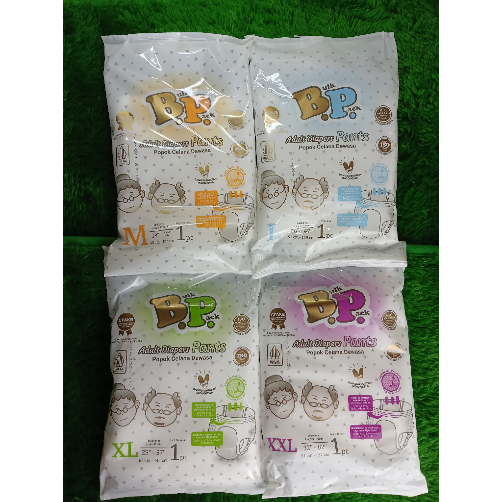 Jual Bulk Pack Adult Diapers Pants M L XL XXL - BP Popok Celana Dewasa Sachet Renceng per pcs ...