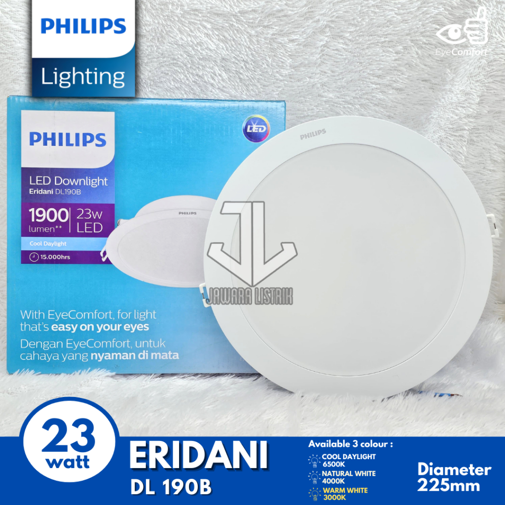Jual PHILIPS LAMPU DOWNLIGHT LED ERIDANI G2 DL190B 23W 23 WATT 8 INCH ...