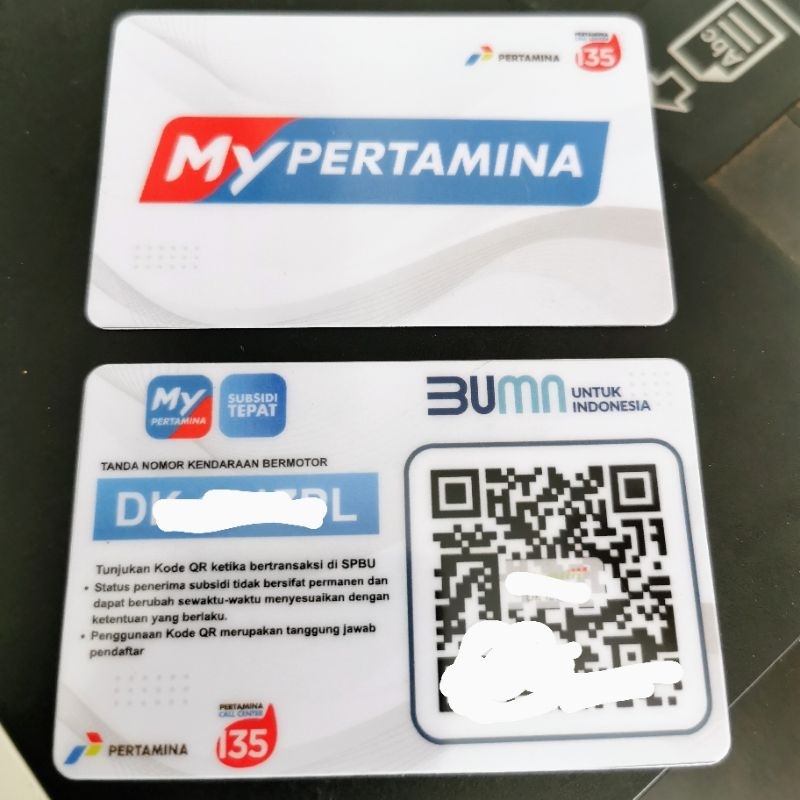 Jual Cetak Kartu Barcode / QR code My Pertamina | Shopee Indonesia