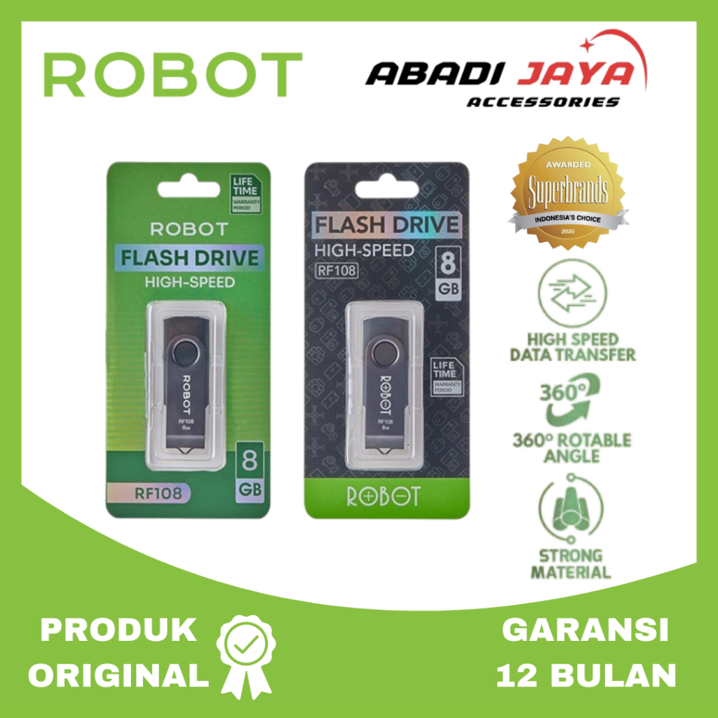 Jual FLASHDISK ROBOT 4GB/8GB/16GB/32GB ROTATABLE U-DISK RF104/F108/RF116/RF132 | Shopee Indonesia