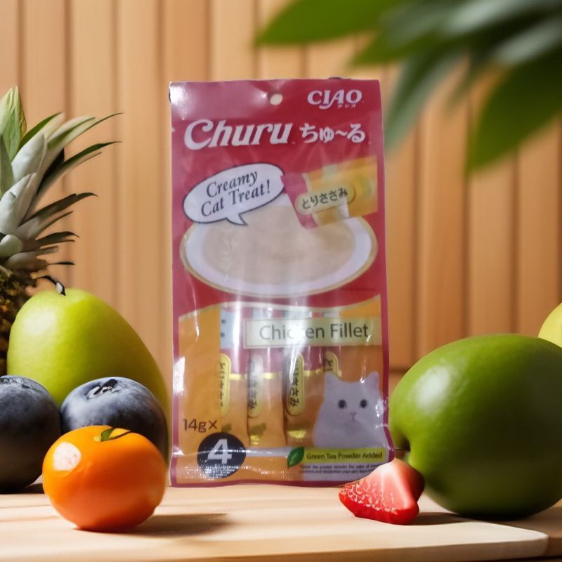 Jual Snack kucing Ciao Churu creamy Chicken Fillet | Shopee Indonesia