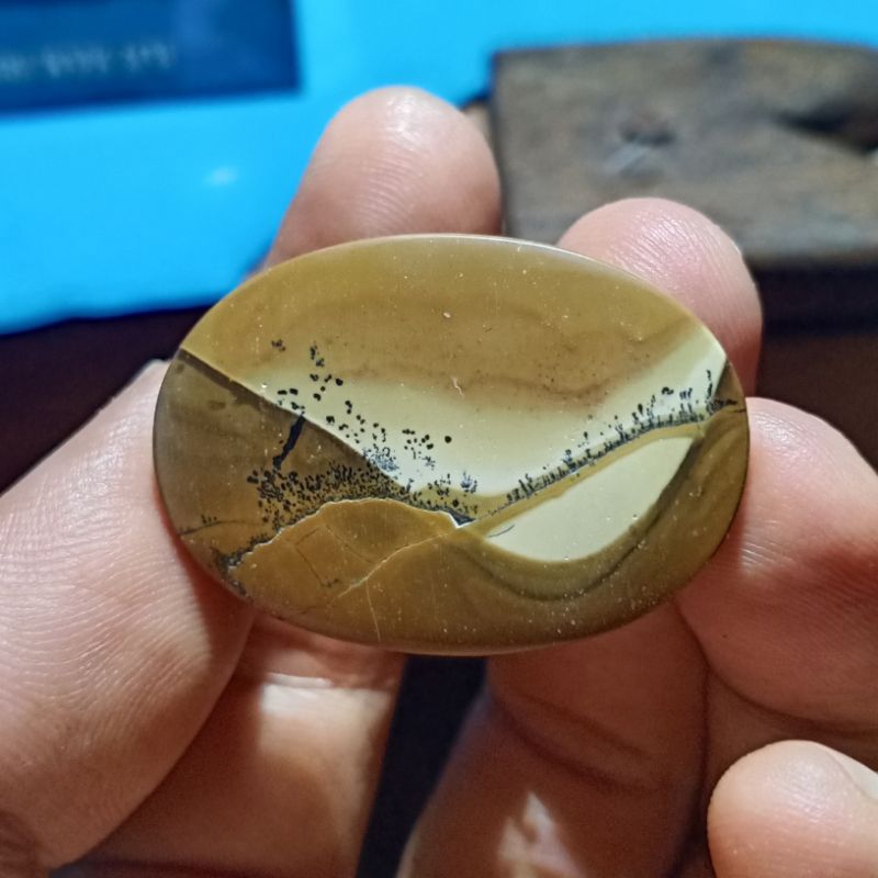 Jual Batu Gambar Sederhana - Jasper Gambar. Bukan Batu Black Opal Batu ...