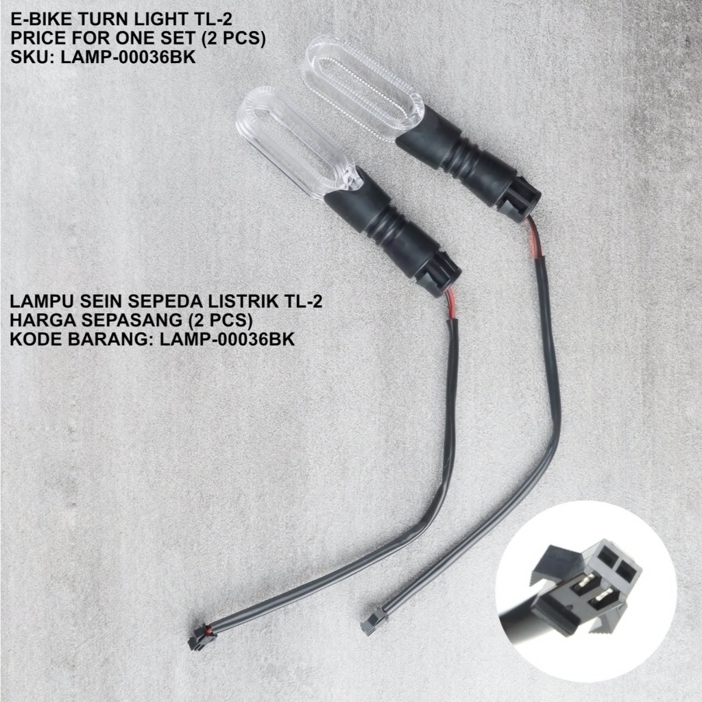 Jual TL-2 Turn Light for E-Bike Moped Style / OXO Lampu Sein Sepeda ...