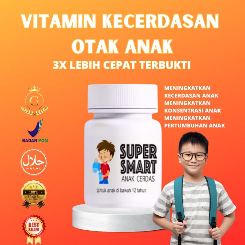 Jual Super Smart Vitamin Kecerdasan Otak Anak -Vitamin Anak Terbaik ...